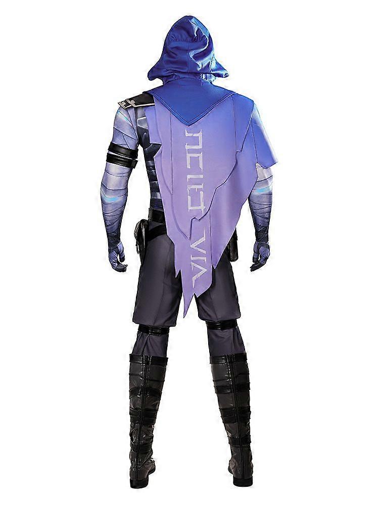 VALORANT Omen Cosplay Costume Top Cloak Outfits Halloween Carnival Suit ...