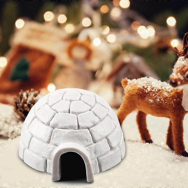 3Pcs Igloo Model Realistic Decorative Arctic Animals House Architecture ...