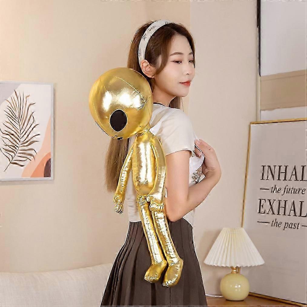 60cm Fashion Alien Backpack Pu Et Extraterrestrial Soft Stuffed Plush ...