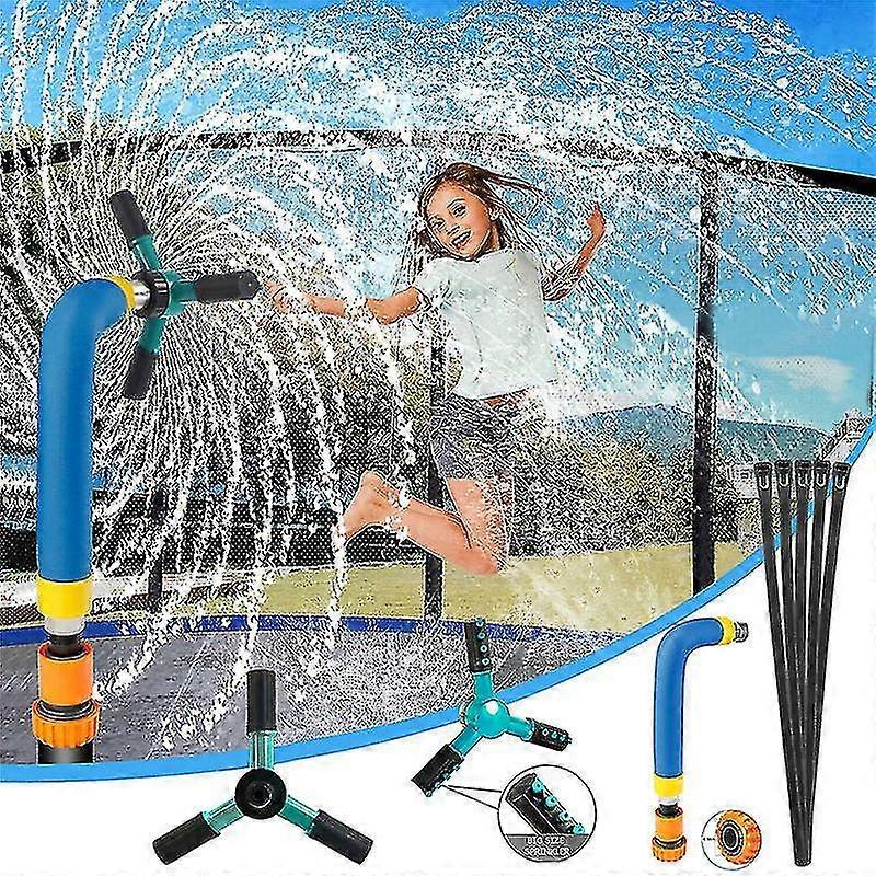 Rotary Trampoline Sprinkler for Kids Outdoor Summer Fun Garden Water ...