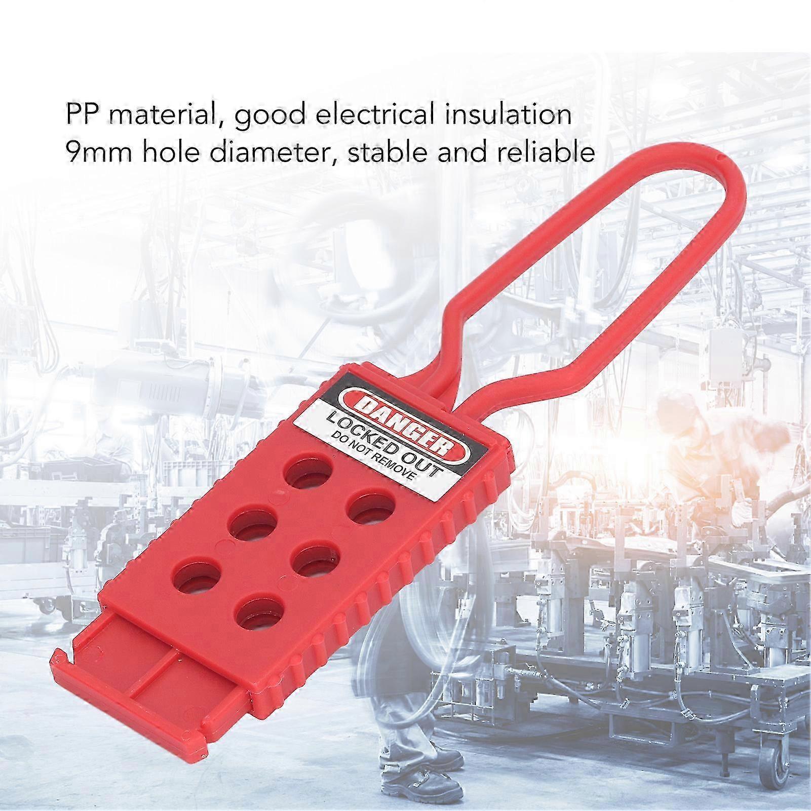 3PCS 6 Holes Tagout Hasps Electrical Insulation Lockout Hasp for ...