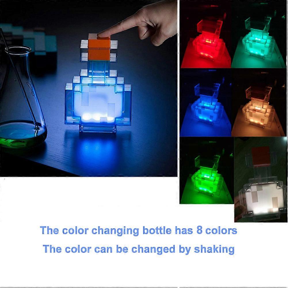 Home Decoration Minecraft Game Torch Lamp Led Night Light Rechargeable ...