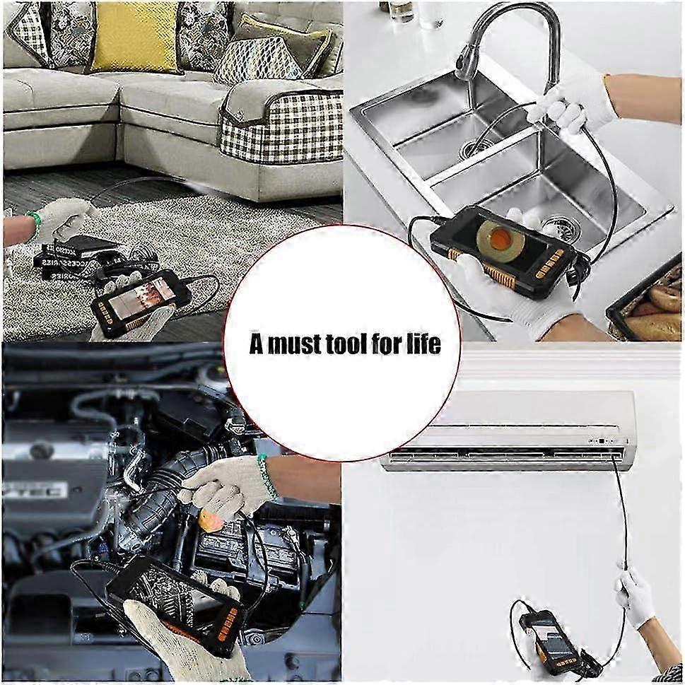 Industrial Endoscope, Dual Head Endoscope Inspection Camera, 1080P HD ...