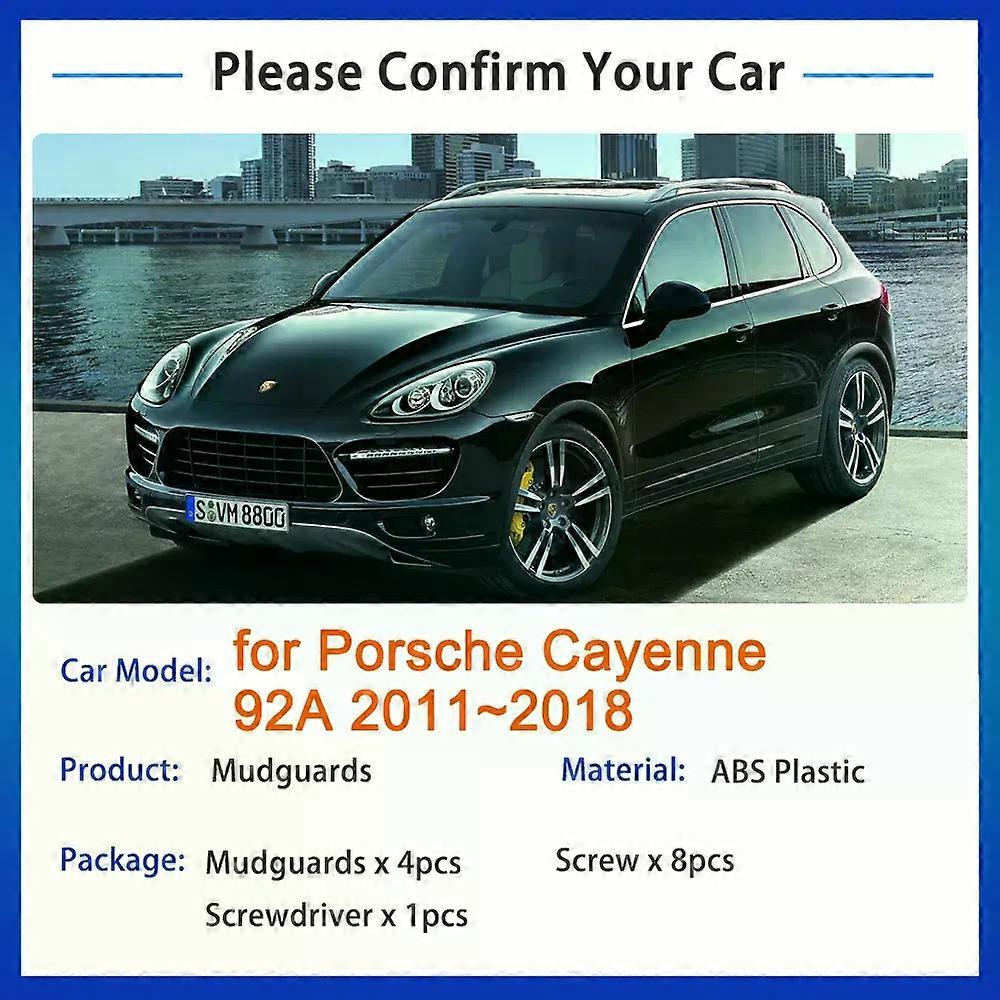 High qualityfor Porsche Cayenne 92A 958 2011~2018 2012 2015 2016 Mud Flaps Mudguard Fenders Anti ...