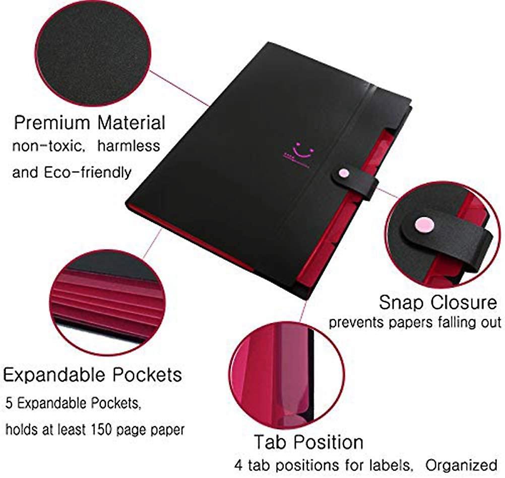 Expandable Portable File Folder, A4 Document Folder, A4 Folded Folder ...