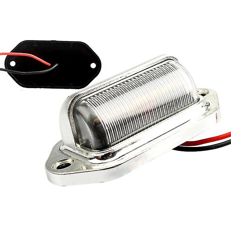 Chrome 6 Led License Plate Tag Light Lamp For Truck Suv Trailer Van ...