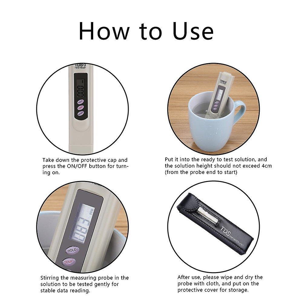 Digital Water Quality Testers, Tds Total Dissolved Solids Meter Testing ...