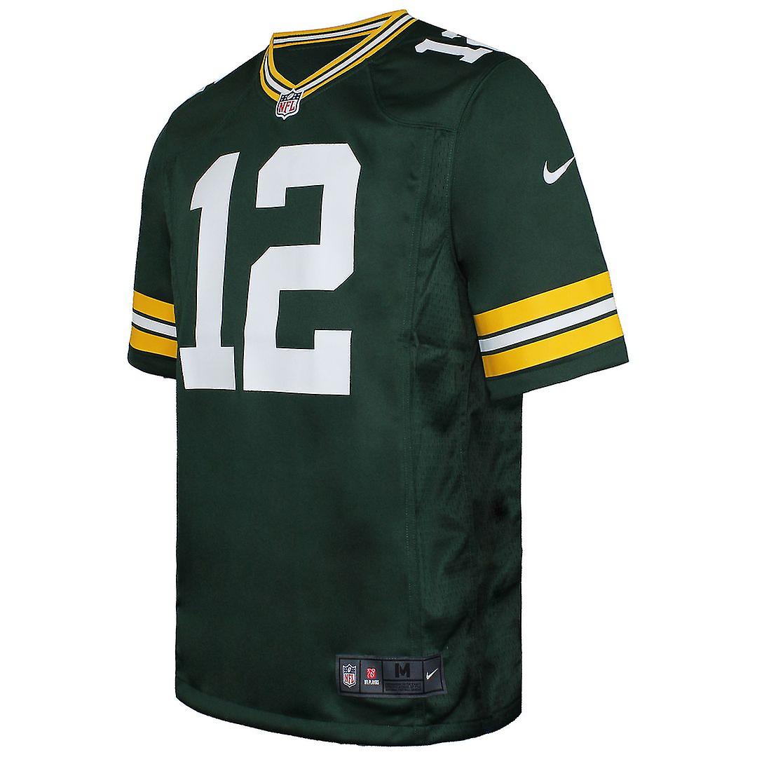 Nike NFL Green Bay Packers 12 Rodgers Mens Game Jersey 67NM GPGH 7TF ...