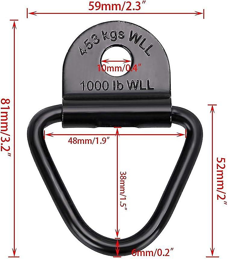 5 Pcs Heavy Duty V Ring Tie Down Anchor Cargo Lashing Rings Trailer ...