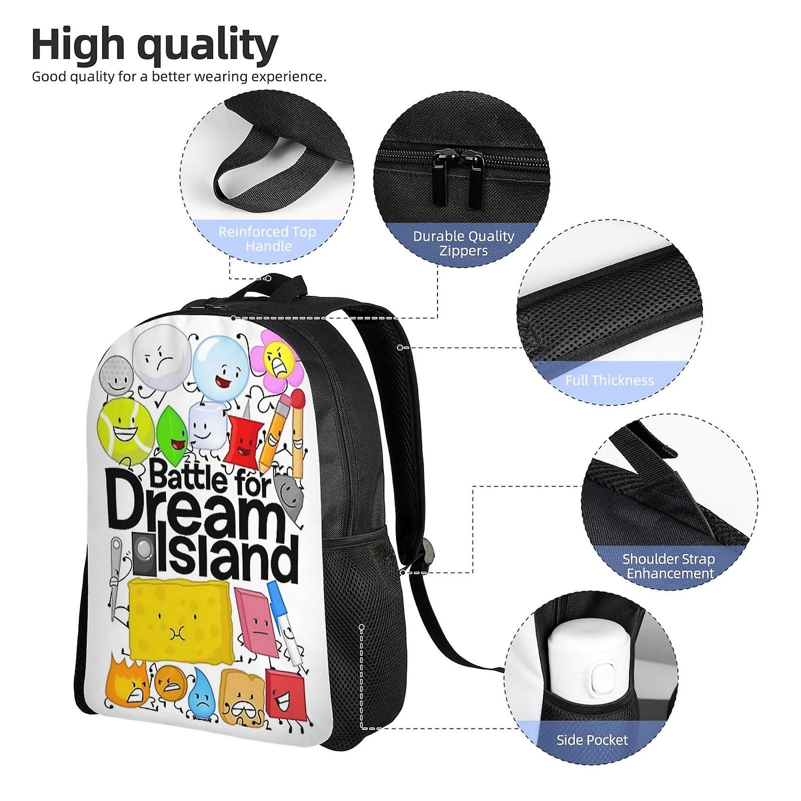 Game Bfdi Battle For Dream Island School Backpack For Teen Girls Middle ...