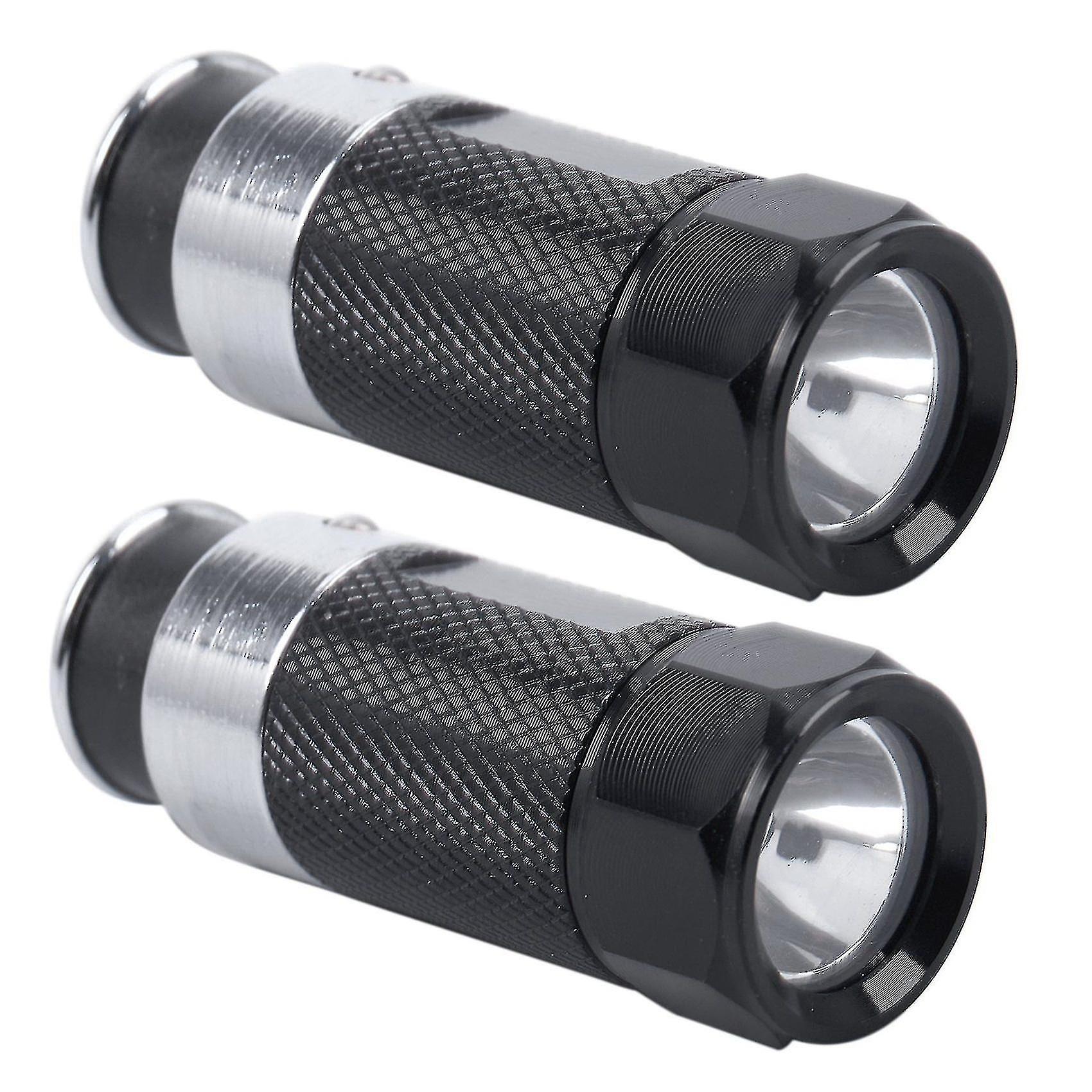 2pcs Mini Led Flashlights Car Cigarette Lighter Led Rechargeable ...