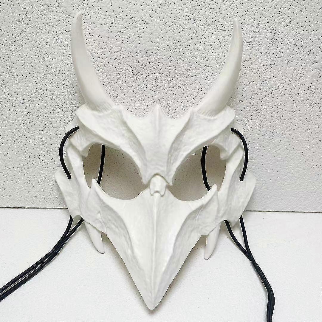 Halloween 3d Skeleton Masks Scary Skull Half Face Mask Horror Demons Wolf Cosplay Masquerade ...