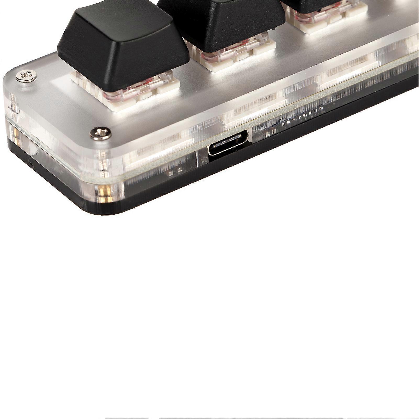 Red Switch Macro Keyboard Plug and Play Ergonomic Customized Knobs USB Mini Keypad for Desktop ...