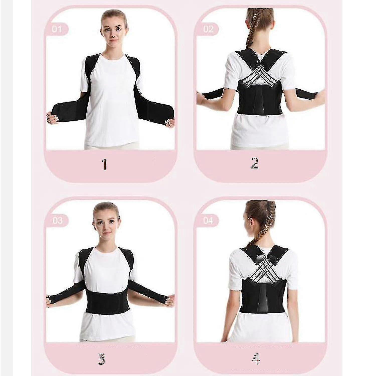 Adjustable Back Posture Belt Home Gym Unisex, Back Straightener Posture ...