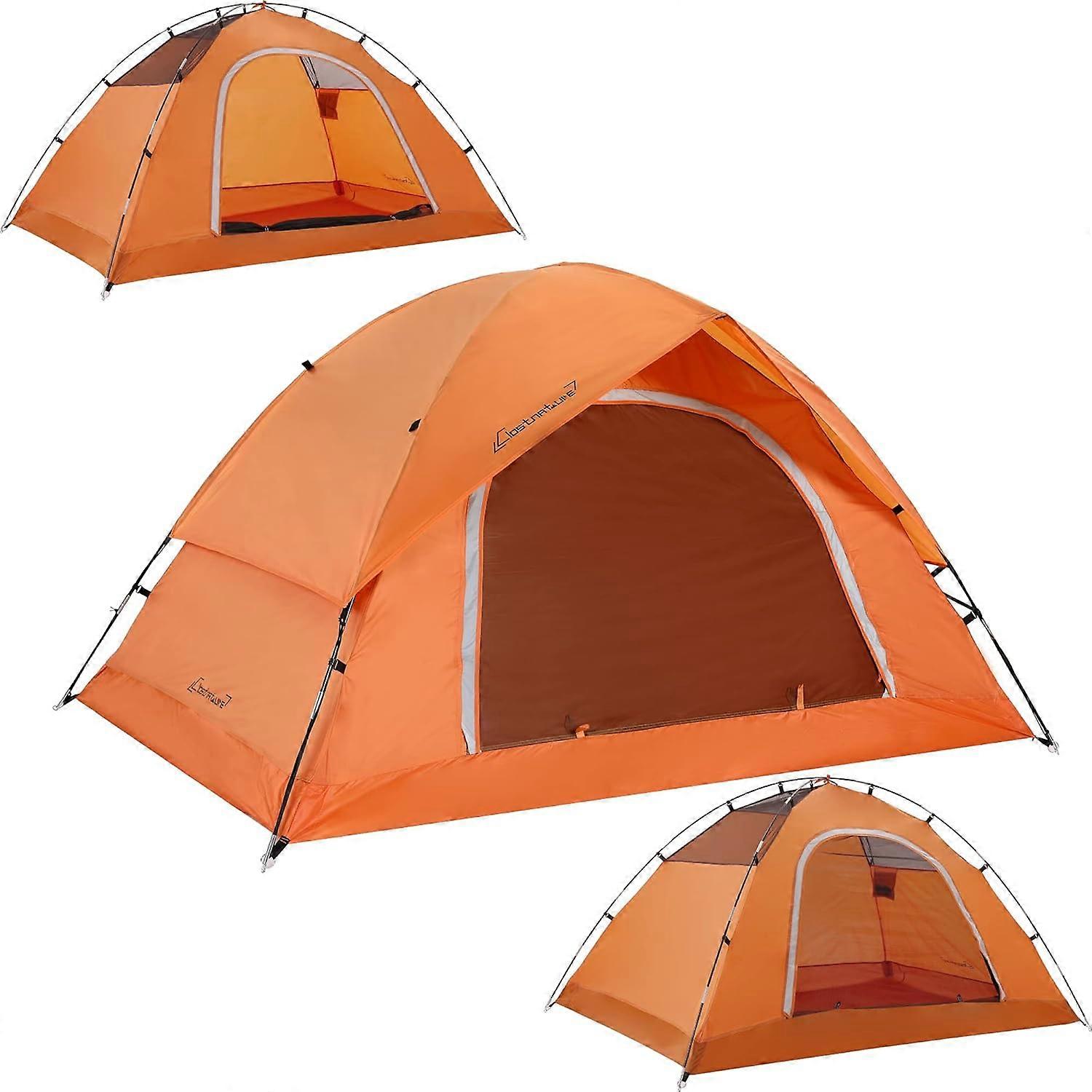 Waterproof 2 Man Camping Tent - Compact 2 Person Dome Tent, Lightweight ...