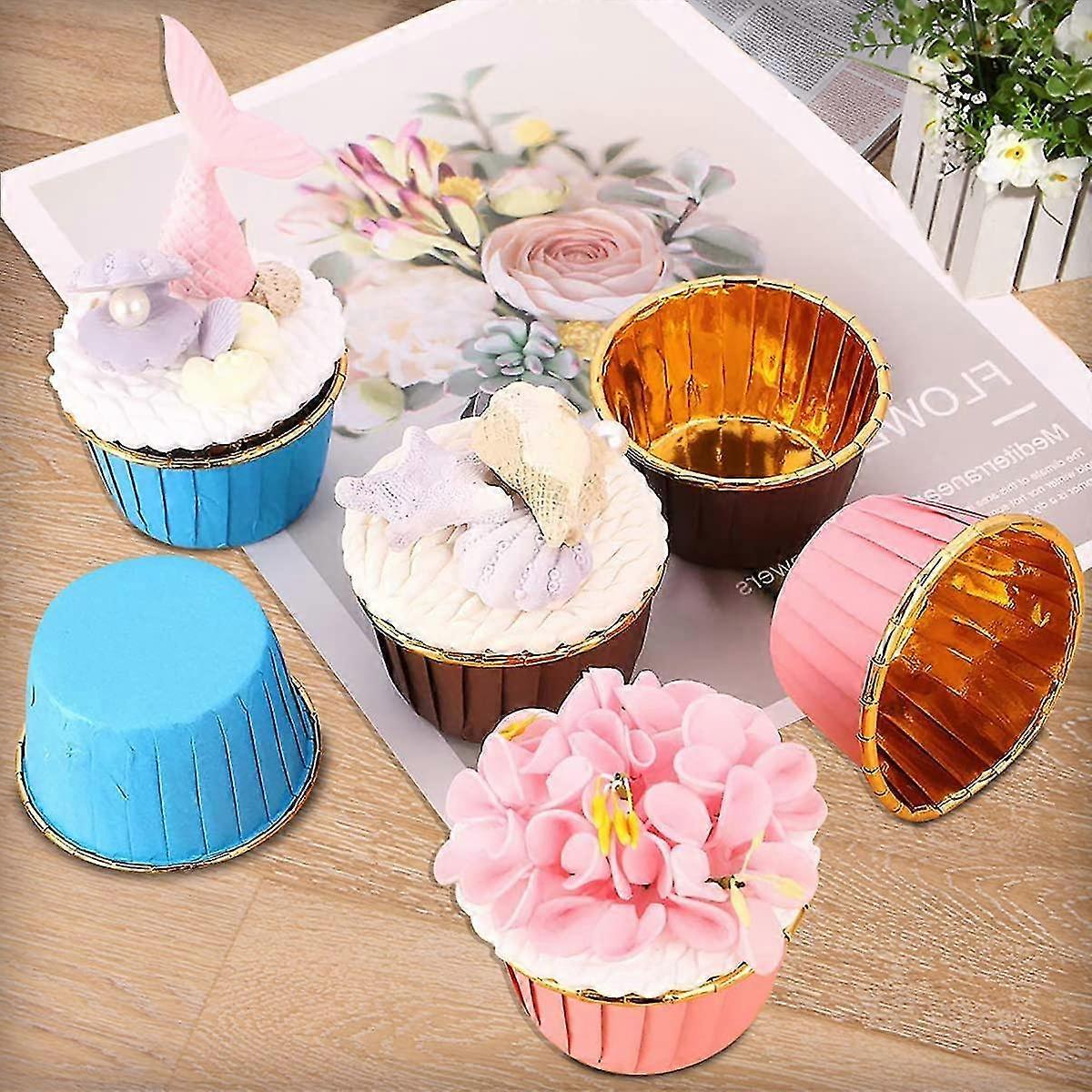 Cupcake Cases, Cake Muffin Liners Cases, Disposable Mini Cupcake Paper ...