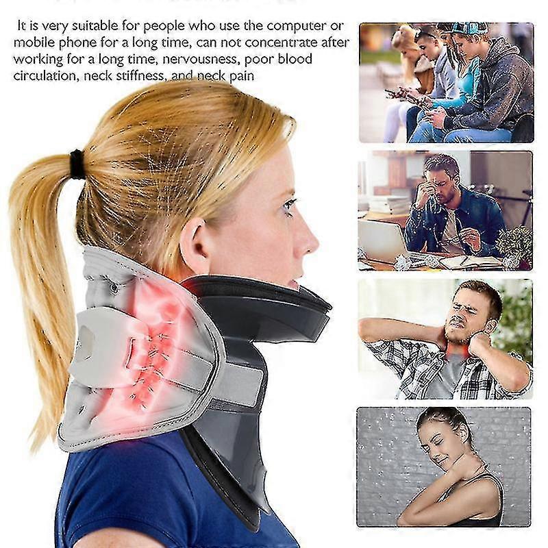 Adjustable Neck Brace Cervical Neck Traction Device Cervical Collar ...