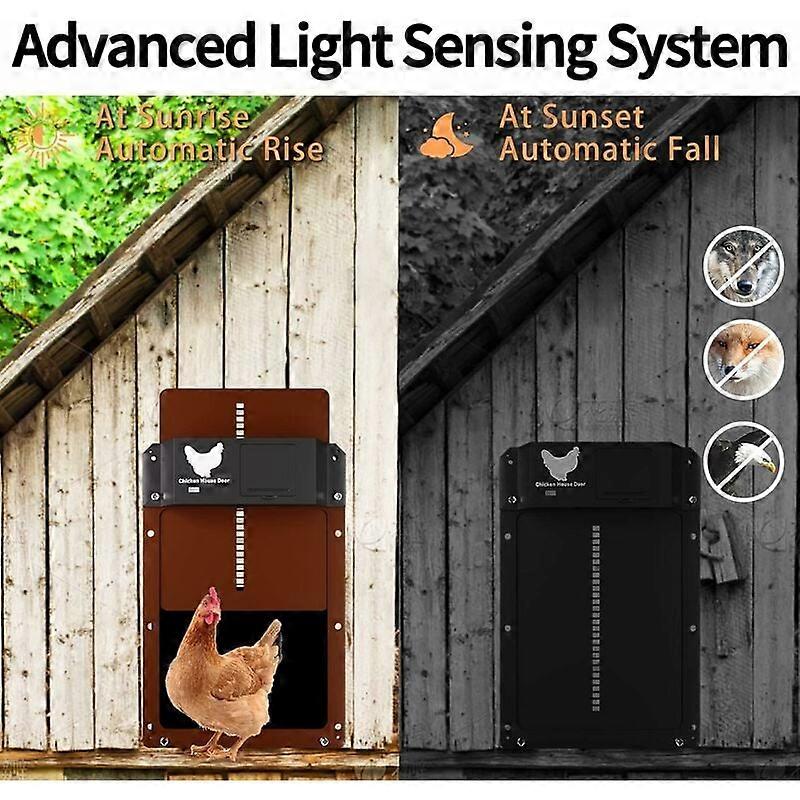 Automatic Chicken Coop Door, Chicken Coop Flap, Chicken Coop for Safe ...