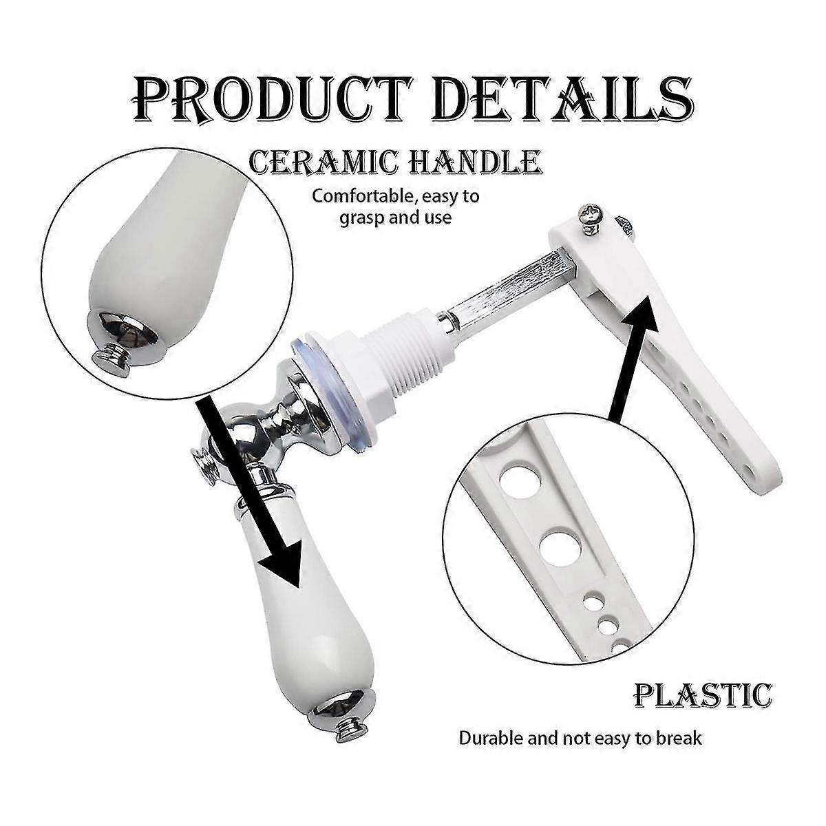 Ceramic Toilet Flush Handle, Toilet Handles Flush Lever Traditional ...