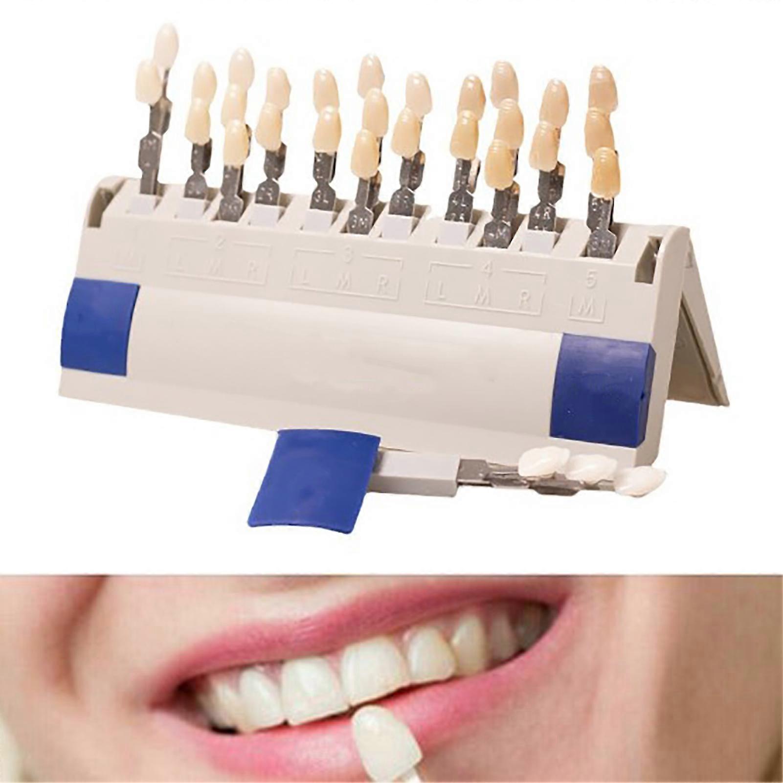 Teeth Whitening Shade Guide 29 Colors Comparison Individually Removable ...