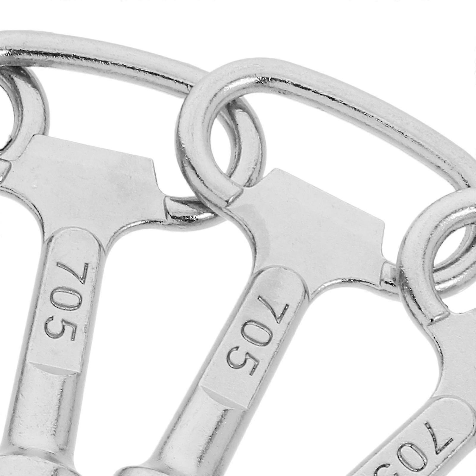 Triangle Trash Can Key 6pcs Metal Key For Community Rubbish Bin And ...