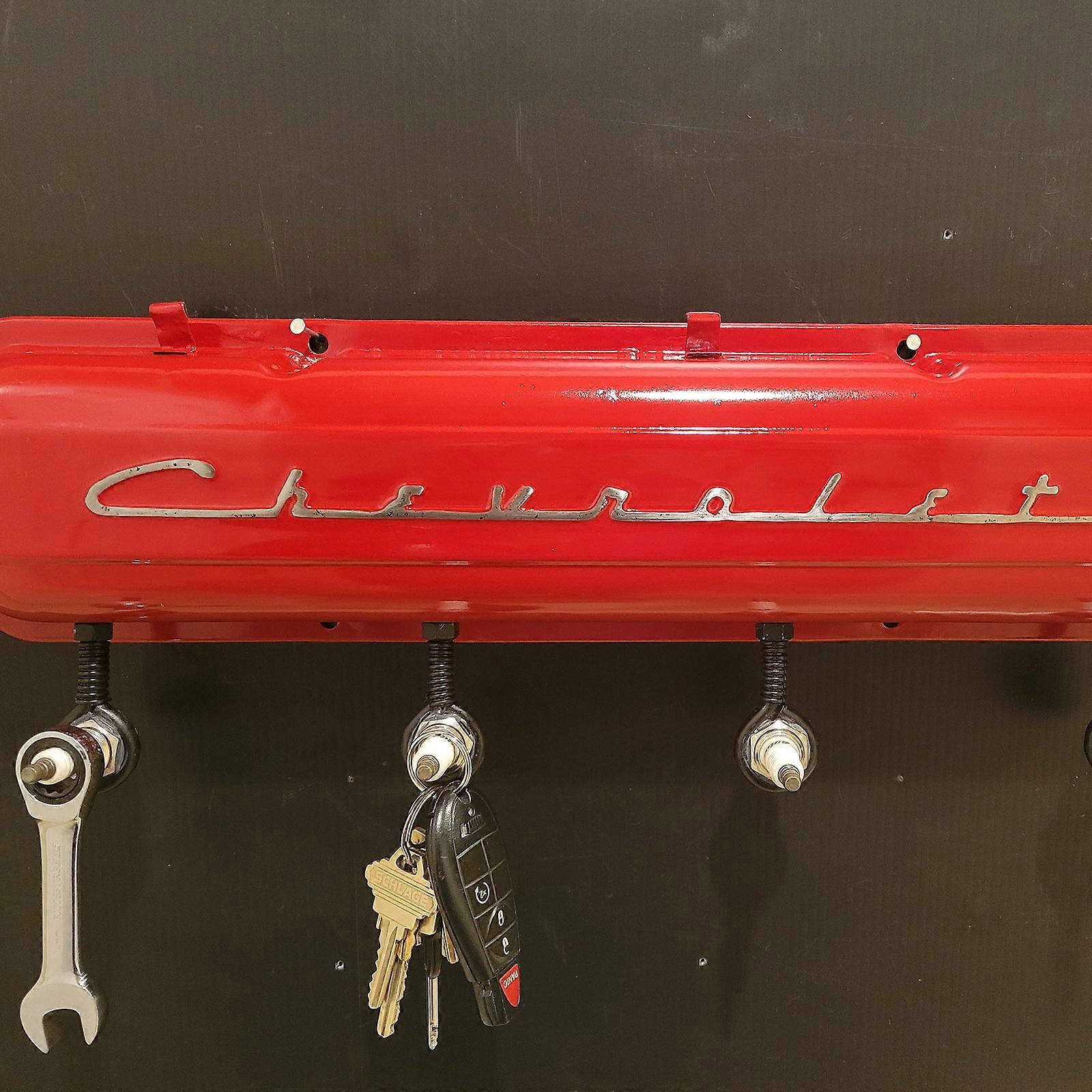New Vintage Corvette Script Valve Cover Hook, Coat Rack Wall Mounted ...