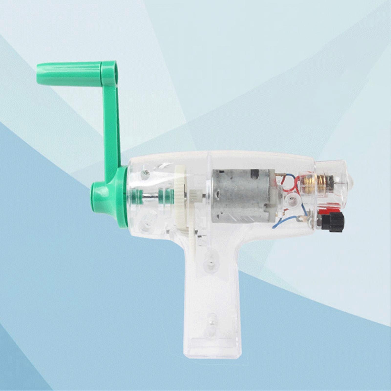 DIY Hand Crank Driven Electricity Generator Experiment Children ...