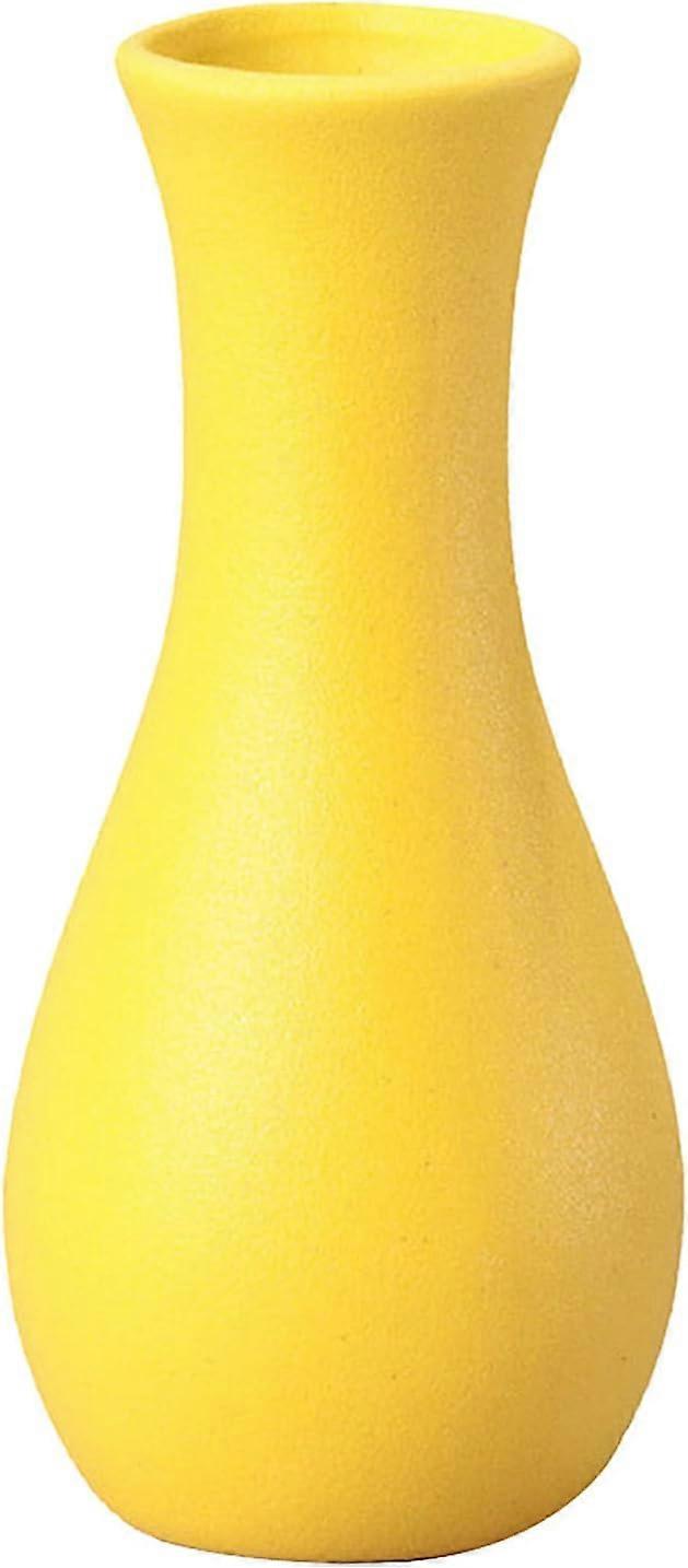 Yellow Ceramic Vase Modern Home Decor Porcelain Flower Arrangement Vase ...