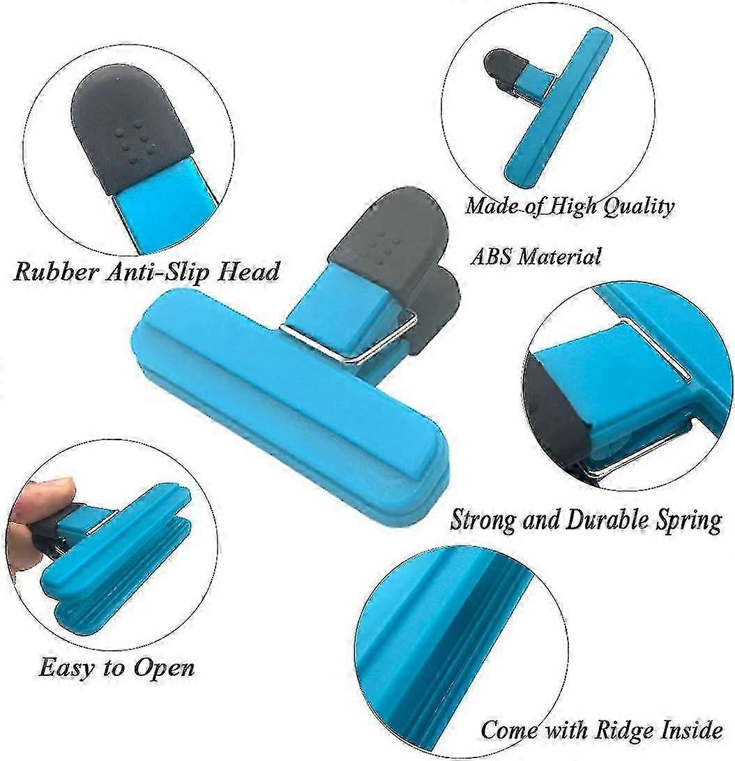 9pack Large Chip Bag Clips - Assorted Sizes Food Bag Clips Plastic ...