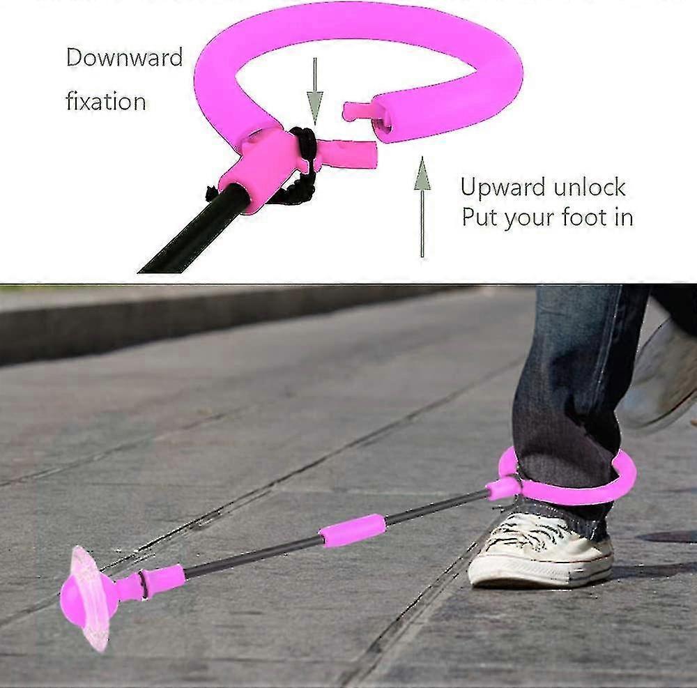 Skip Ball, Portable Foldable Colorful Flash Wheel Swing Ball, Skip It ...