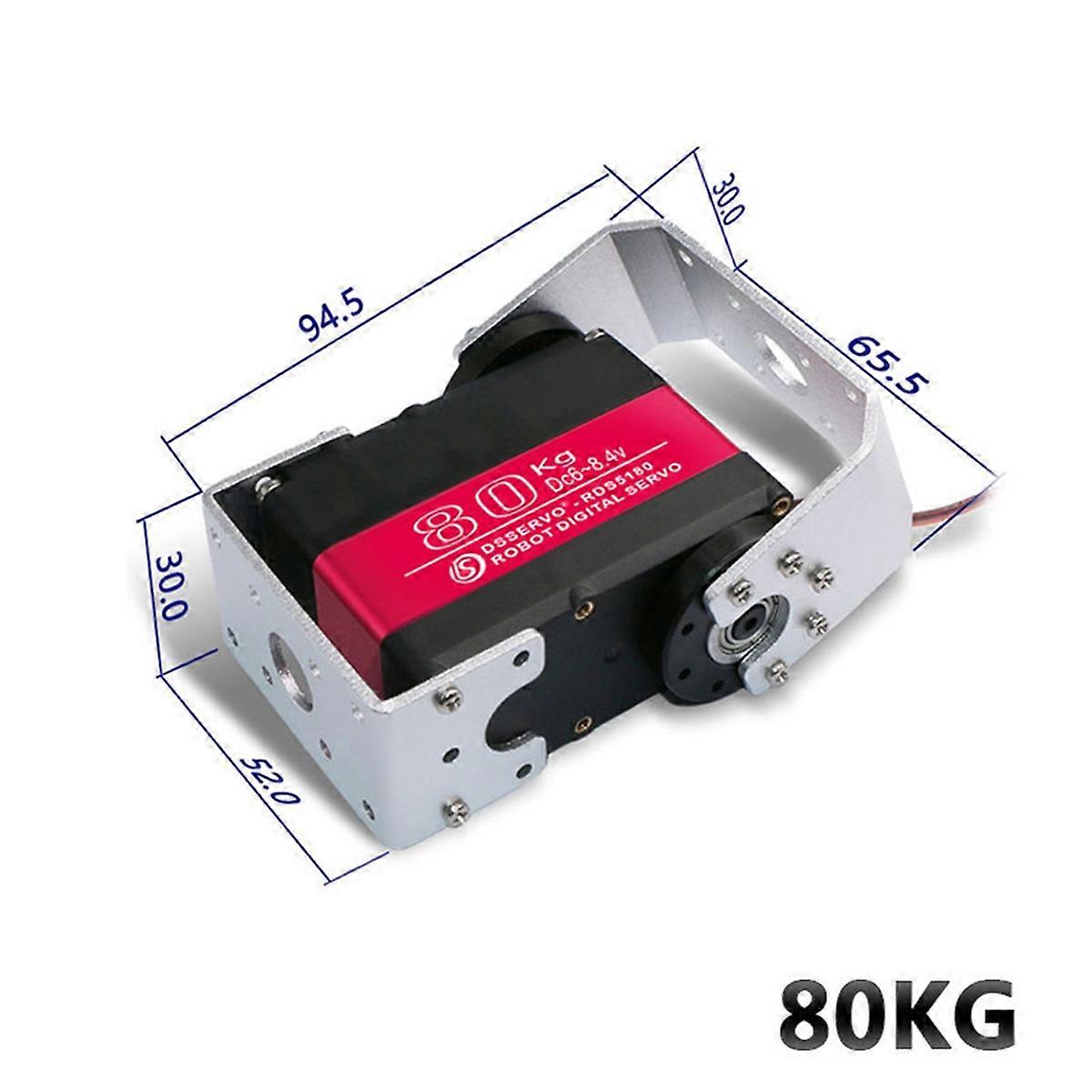 80KG RDS5180 Dual-Axis Digital Servo High Torque Metal Digital Robot ...