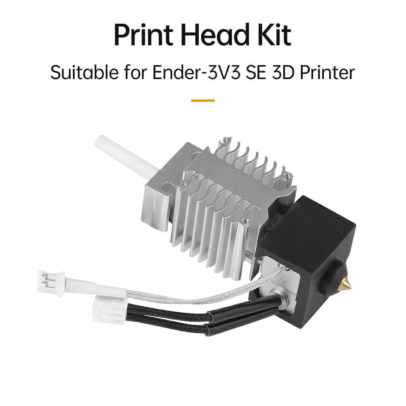 Print Head Kit for Ender-3V3 SE 3D Printer 0.4mm Brass Nozzle Aluminum ...