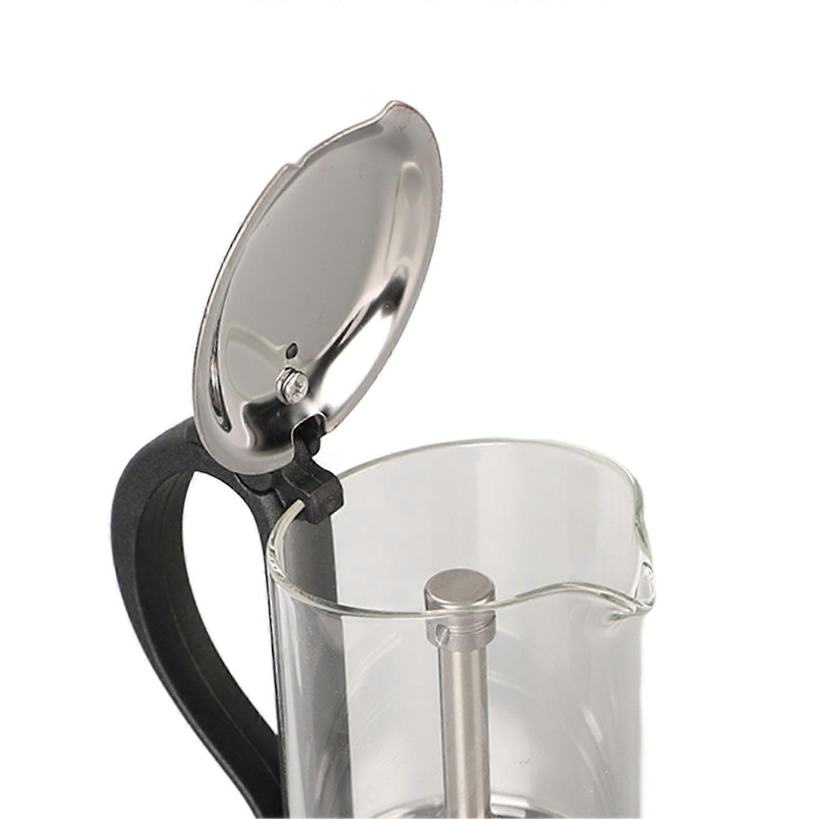 Moka Pot Crystal Glass Top Stainless Steel Stovetop Moka Pot Classic ...