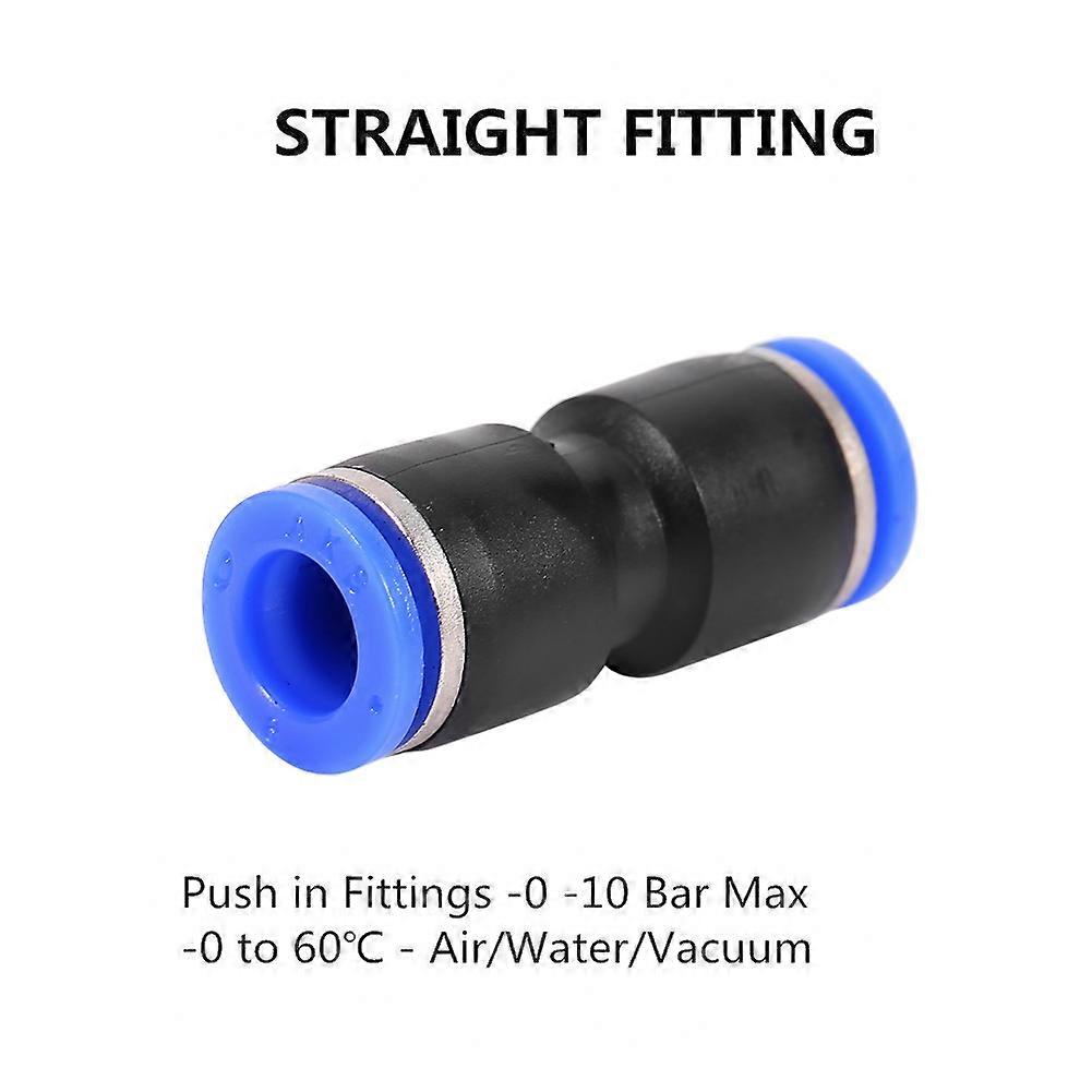 5Pcs Pneumatic Push In Fittings Air Valve Water Hose Pipe Connector ...