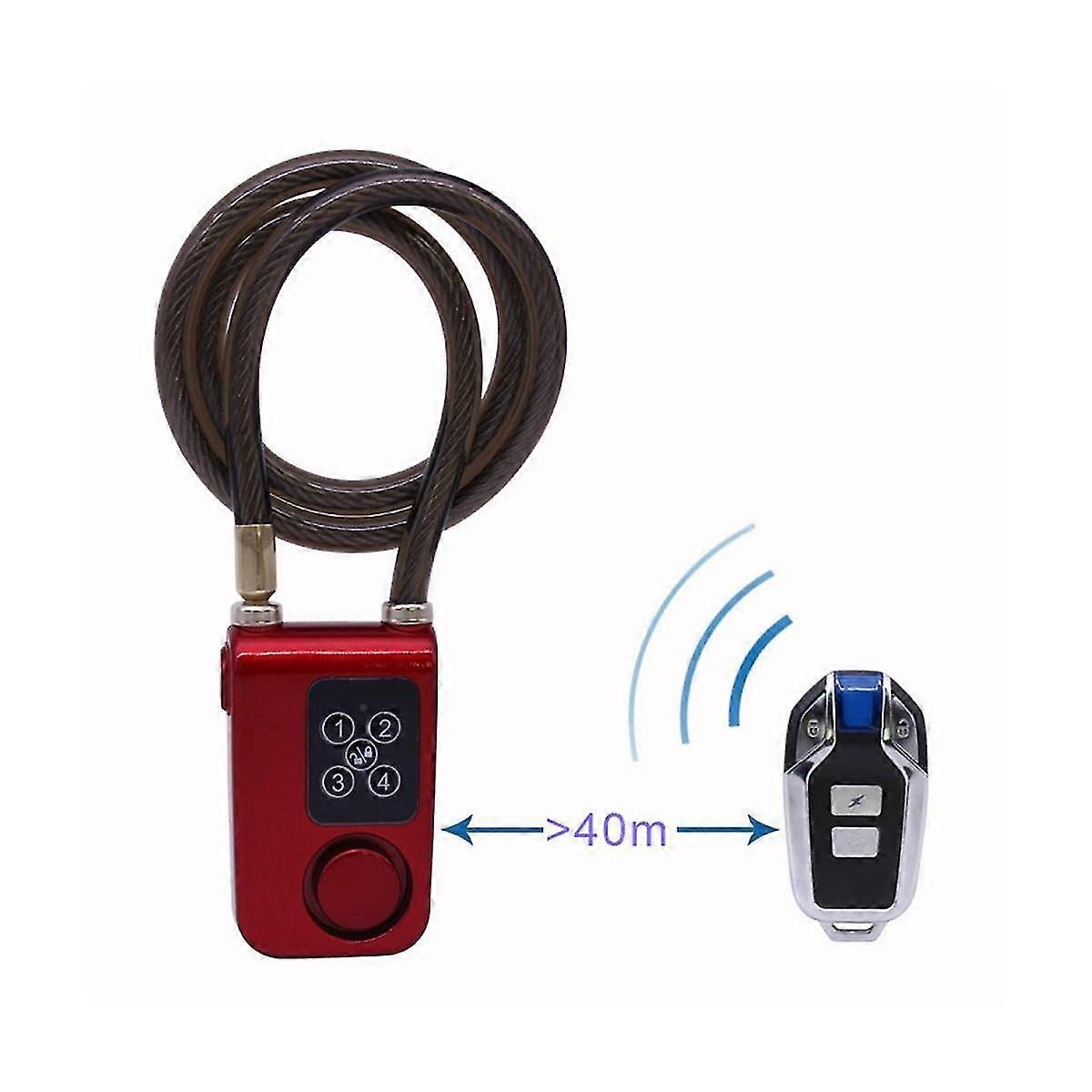 Cycling Security Lock Wireless Remote Control Anti-theft Vibration ...