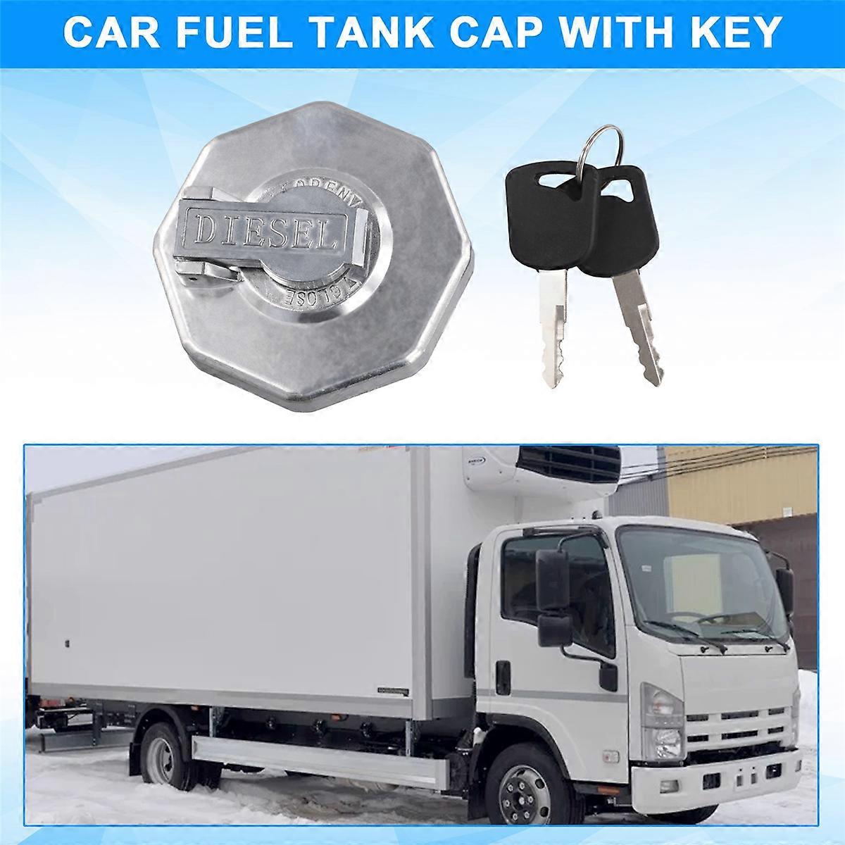 Car Fuel Cap with Key for ISUZU ELF NPR NQR 4HK1 8-98146010-0 8 ...