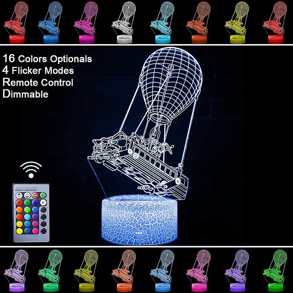 Battle Bus Night Light Lamps Battle Royale Fortress 3d Vision Effect ...