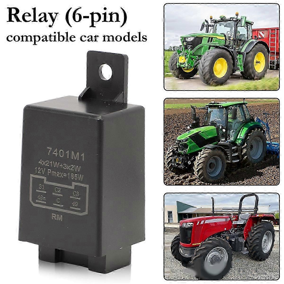 12V 21W 6-Pin Flasher Relay Tractor Indicator Relay-cheng du | Fruugo UK