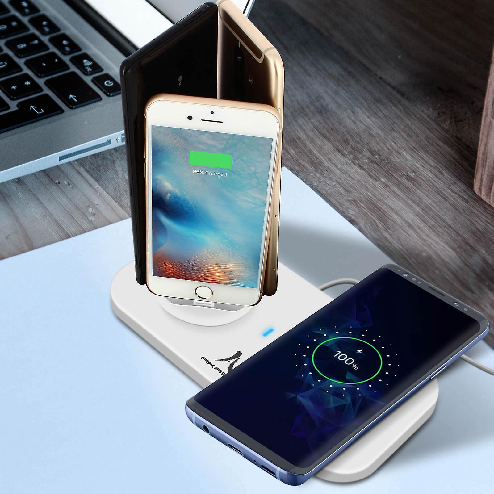Universal 4-in-1 Charging Dock Station USB-C/Lightning/Micro-USB/QI ...