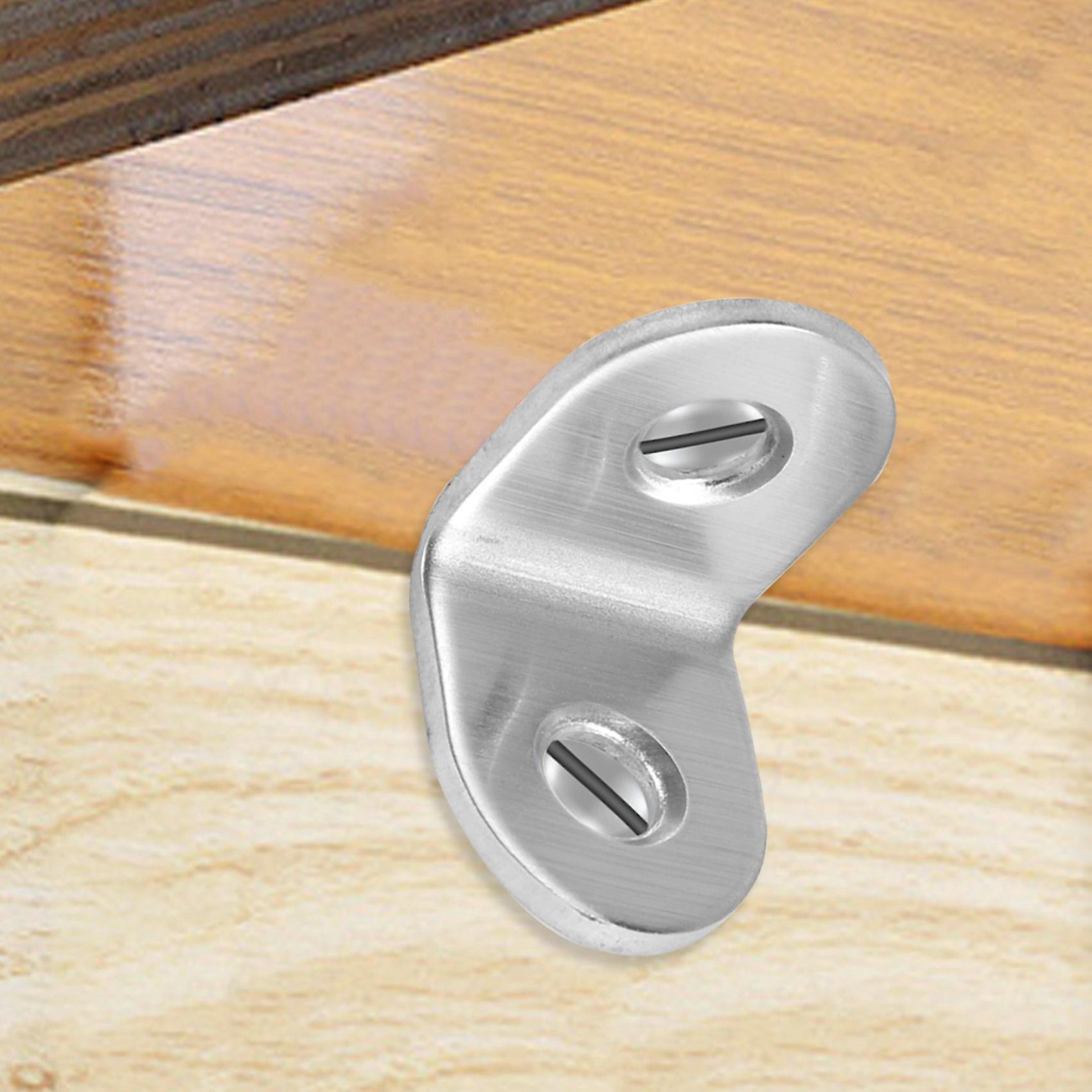 20 Pcs Stainless Steel L Bracket Brace Joint Right Bracket Fastener L ...