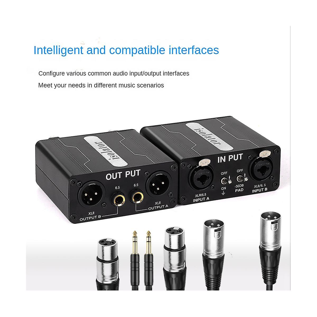 GX200 Audio Isolator Dual-Channel 6.5 XLR Mixer Audio Isolator Current ...