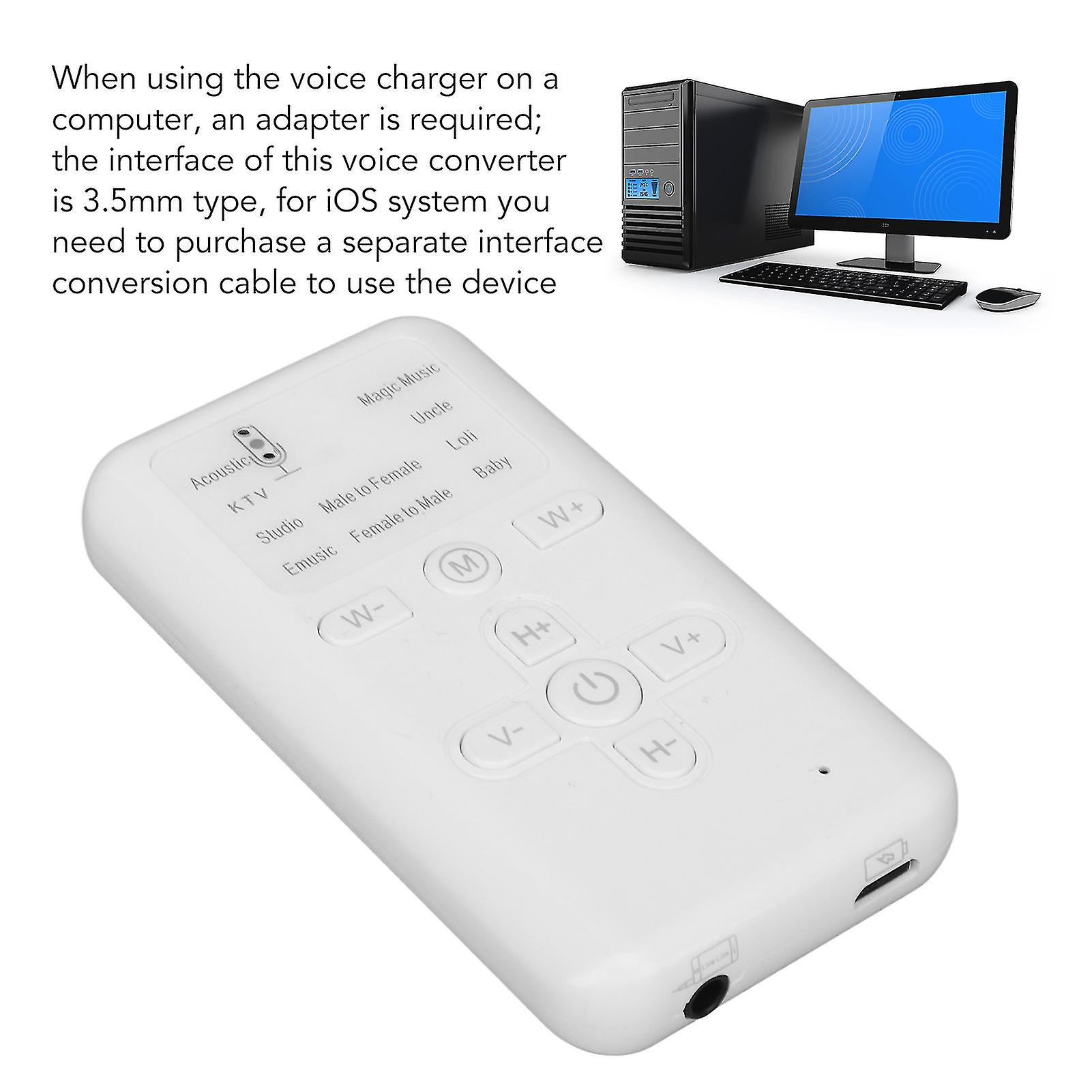 Live Sound Card Voice Changer 8 Sound Effects Plug And Play Handheld ...