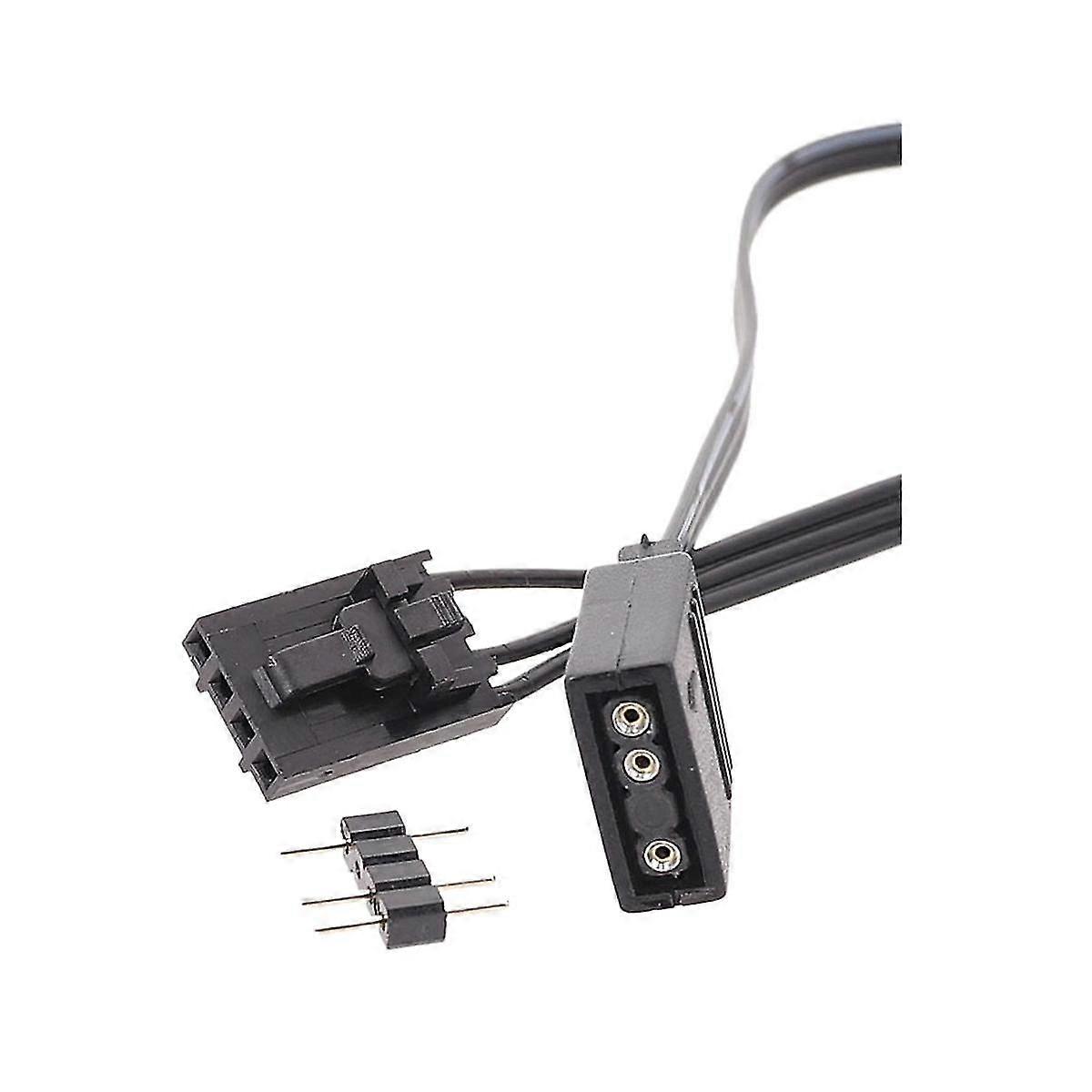 For 4pin Rgb To Standard Argb 3-pin 5v Adapter Connector Rgb Cable 25cm ...