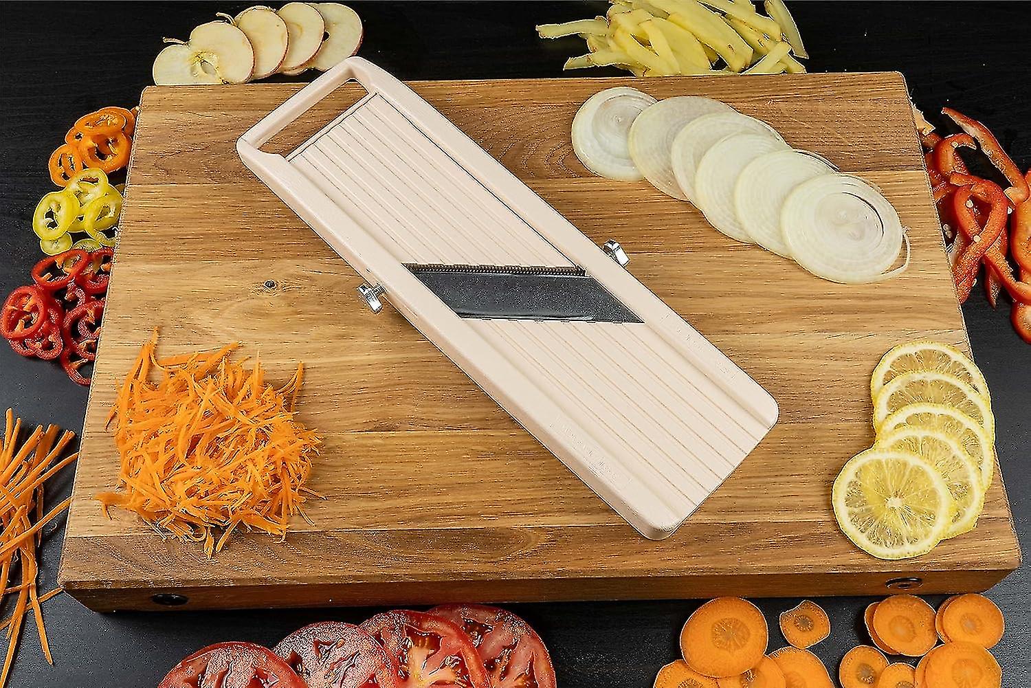 BN-1 Japanese Handheld Mandolin Slicer with Three Interchangeable ...