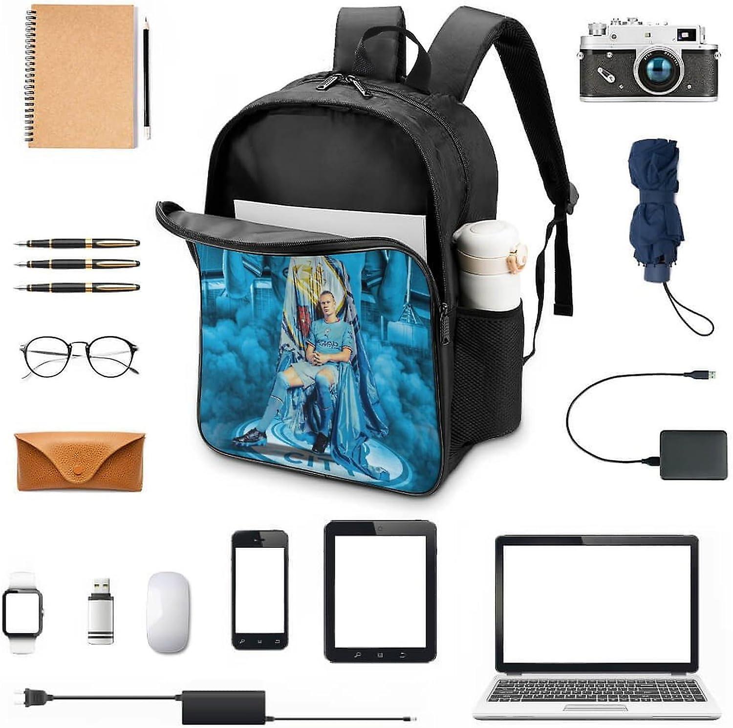 LOPUCK Haaland Kids Backpacks Soccer Player School Bags for Secondary ...