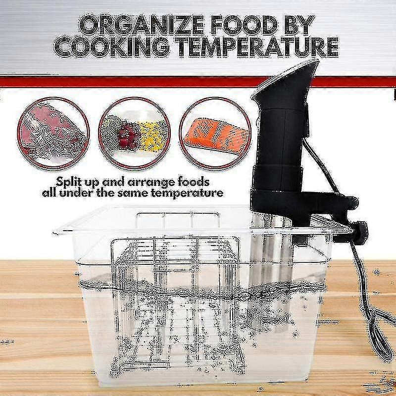 Stainless Steel Sous Vide Rack And 11l Sous Vide Cooker Containers Sets ...