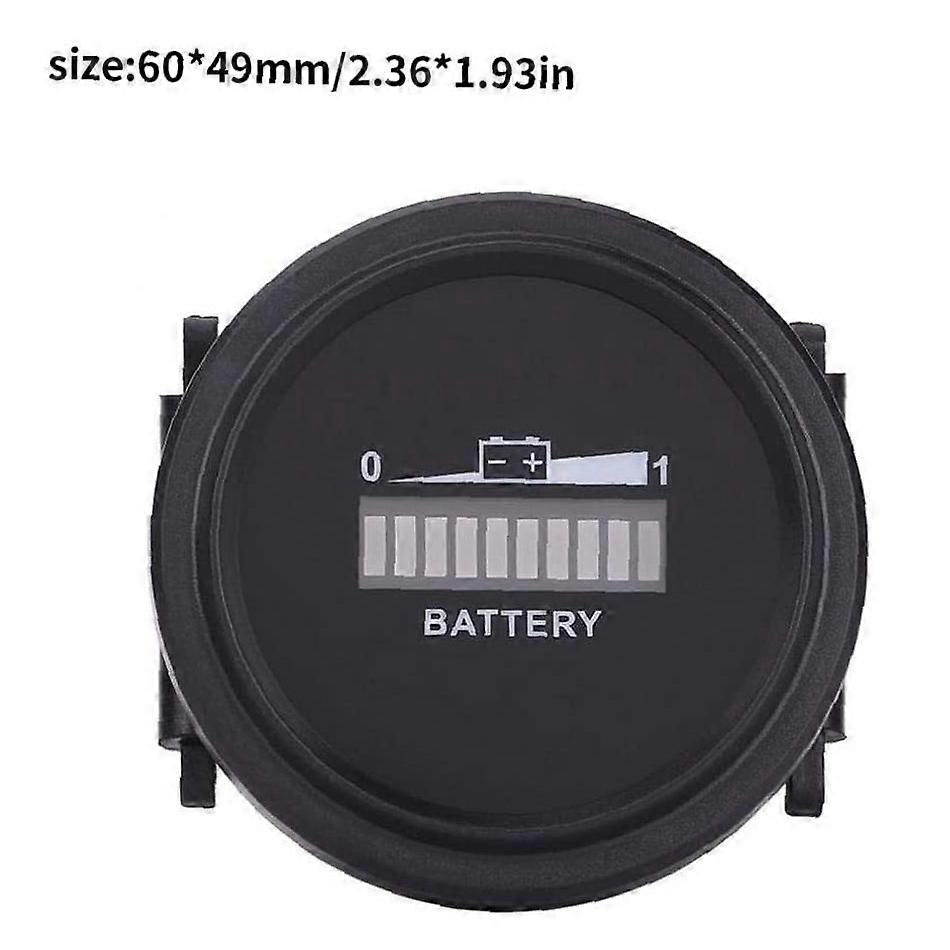 12V/24V/36V/48V/72V LED Digital Battery Indicator Waterproof Meter ...