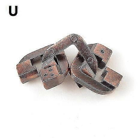 Intelligent Iq Test Lock Brain Tester Alloy Metal Puzzles Games Kids ...