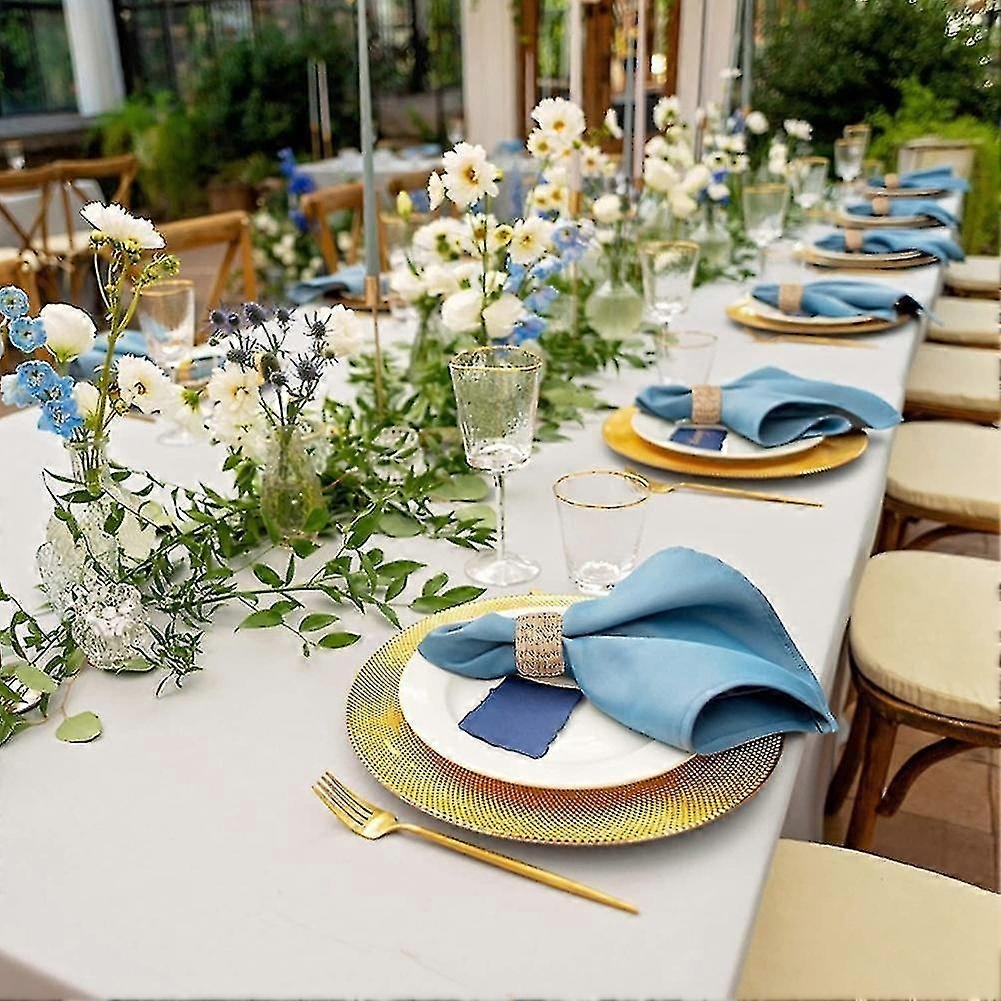 12pcs Napkin Rings,water Hyacinth Napkin Holder Rings - Rustic Napkin ...