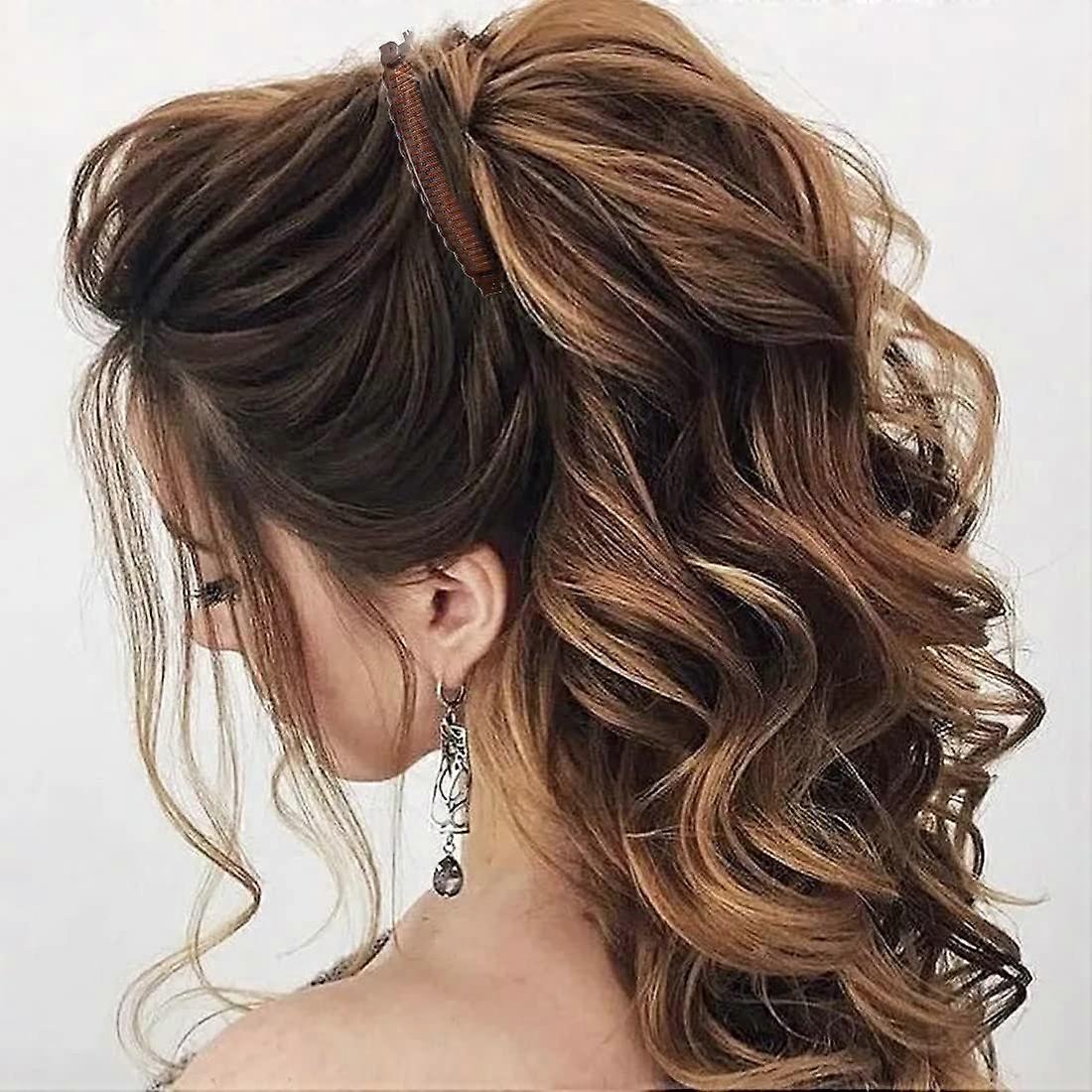 Pack of 4 Banana Clips, Vintage Fishtail Hair Clip, Ponytail Holder ...